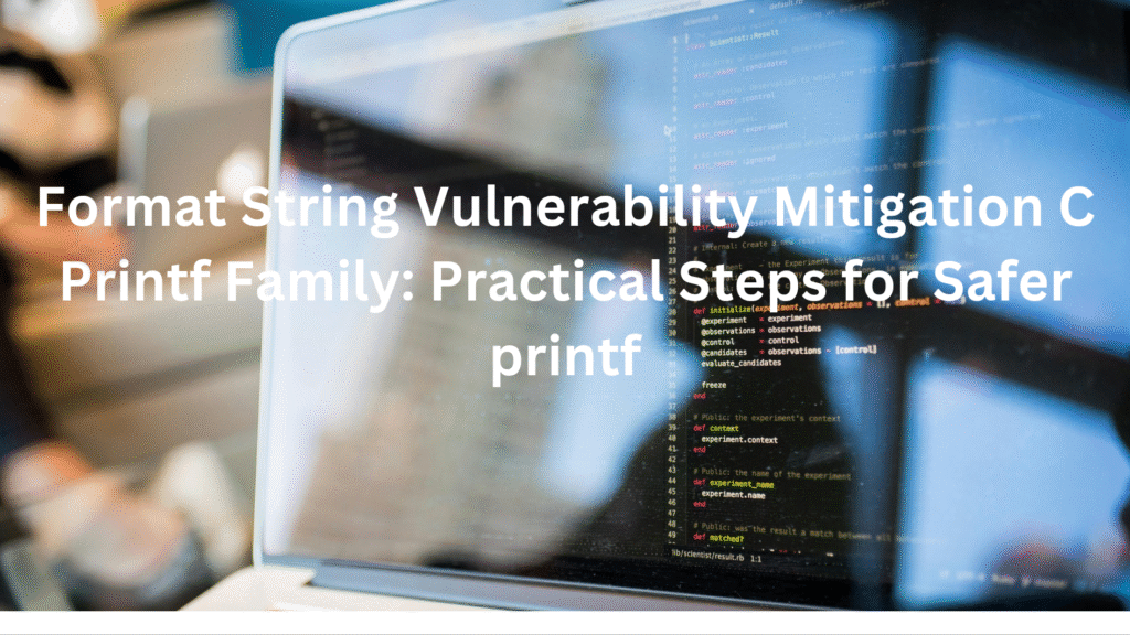 Format String Vulnerability Mitigation C Printf Family: Practical Steps for Safer printf ...